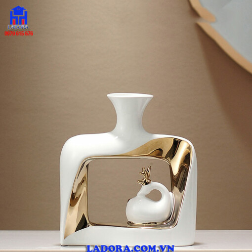 Bình hoa trang trí nhà đôi hươu đẹp và ý nghĩa tại Shop Ladora